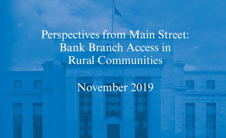 Perspectives from Main Street: Bank Branch Access in Rural Communities